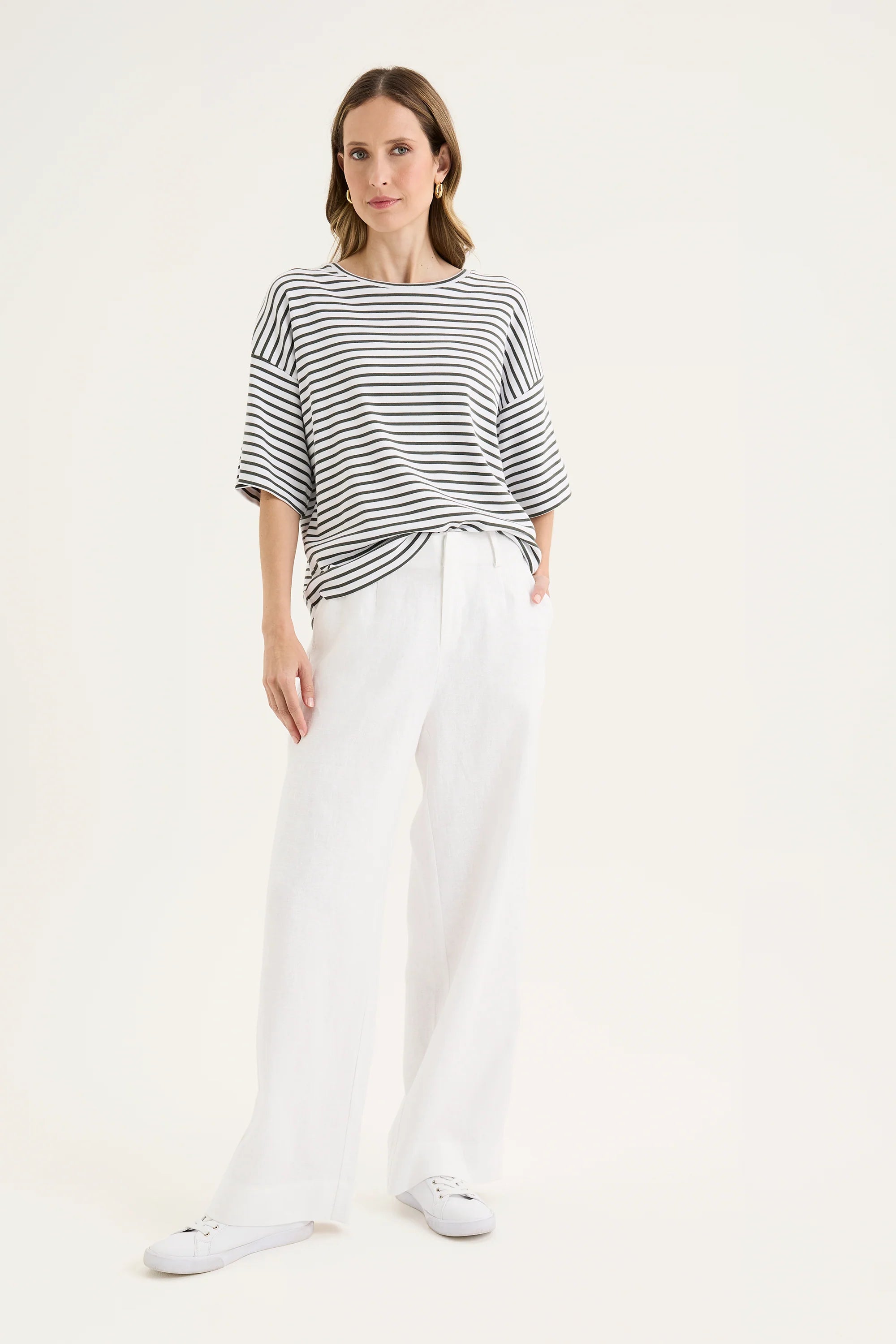 BANDA TEE White/Nori – Ivy & Grace